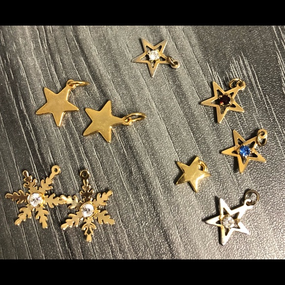 Jewelry | Bag Of Gold Toned Star Charms | Poshmark